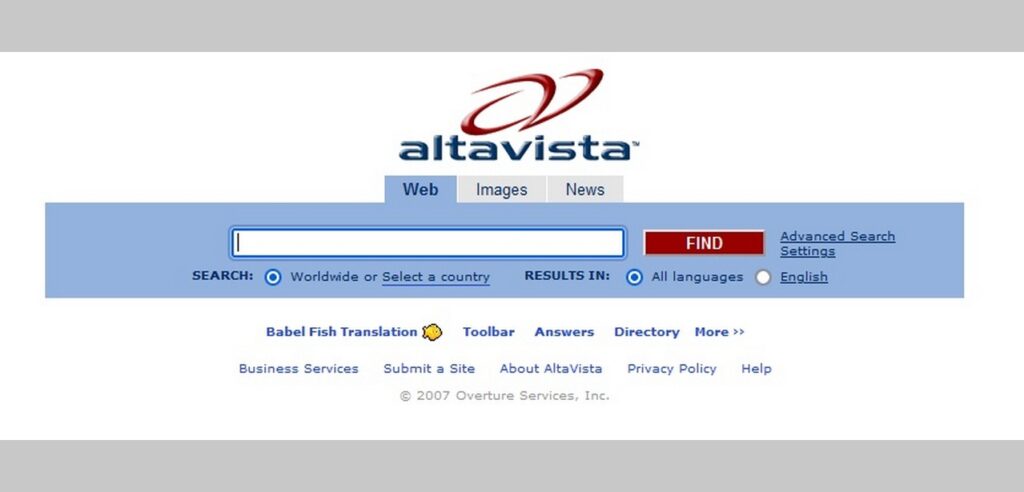AltaVista: Das Comeback der ersten Suchmaschine